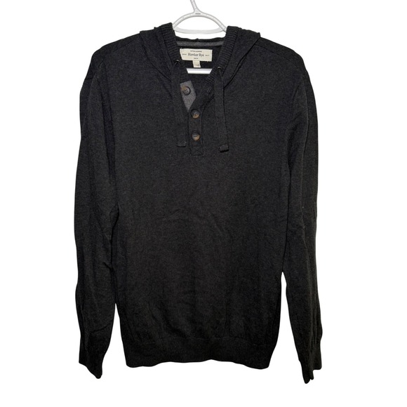 Hawker Rye | Shirts | Hawker Rye Cotton Cashmere Henley Hoodie Mens L ...